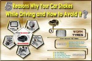 5 Reasons Why Your Car Shakes while Driving Infographic